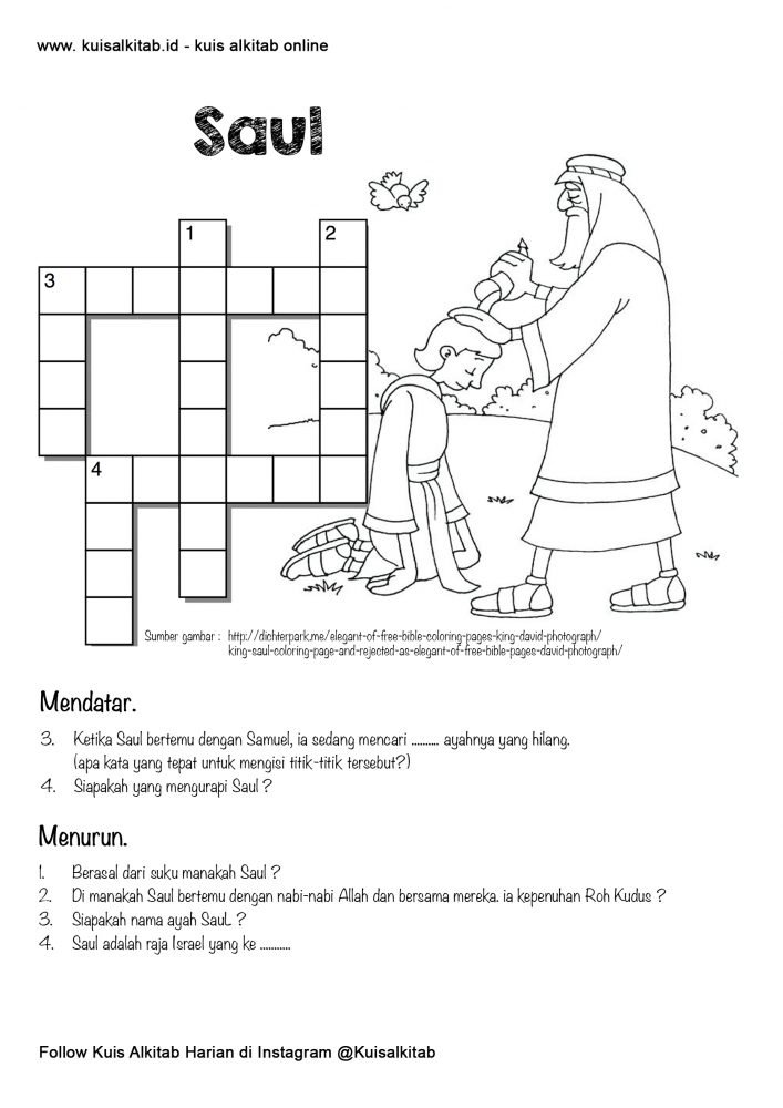 Teka-Teki Silang Alkitab (TTS) - Kuis Alkitab