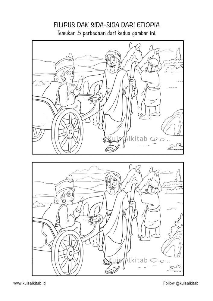 Cari Perbedaan Dalam Gambar - Kuis Alkitab