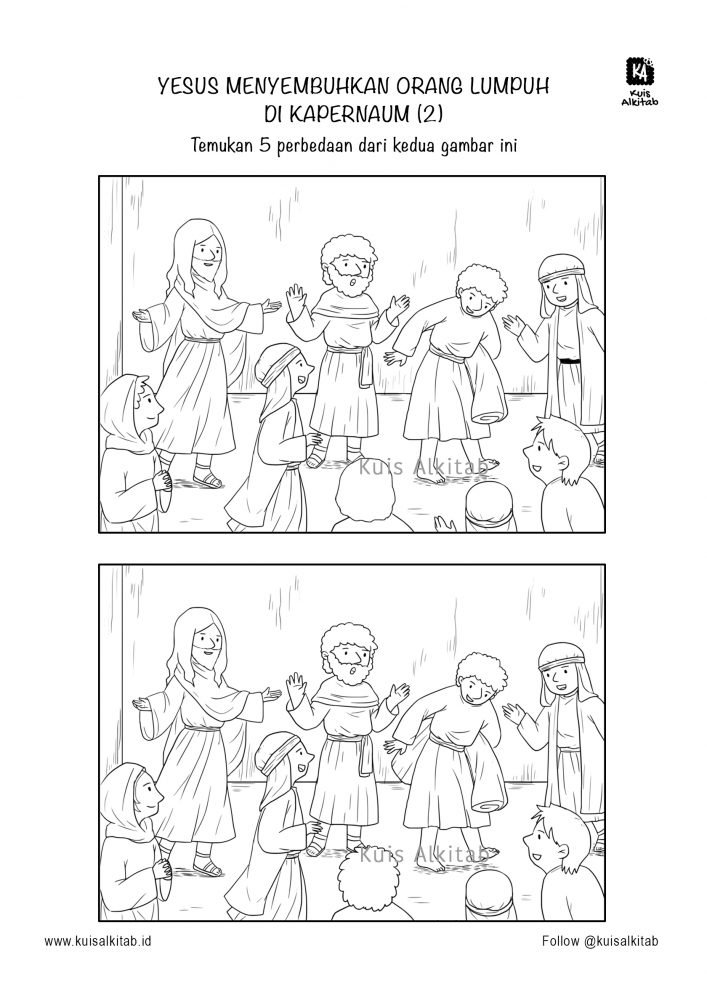 Yesus menyembuhkan orang lumpuh di kapernaum - Kuis Alkitab