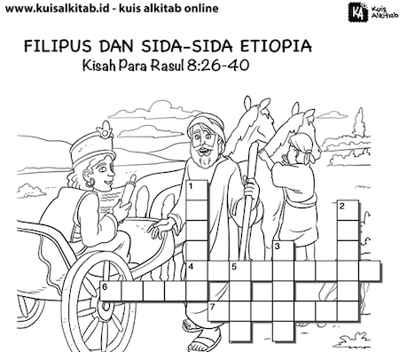 Teka-Teki Silang Alkitab Filipus dan Sida-Sida - Kuis Alkitab