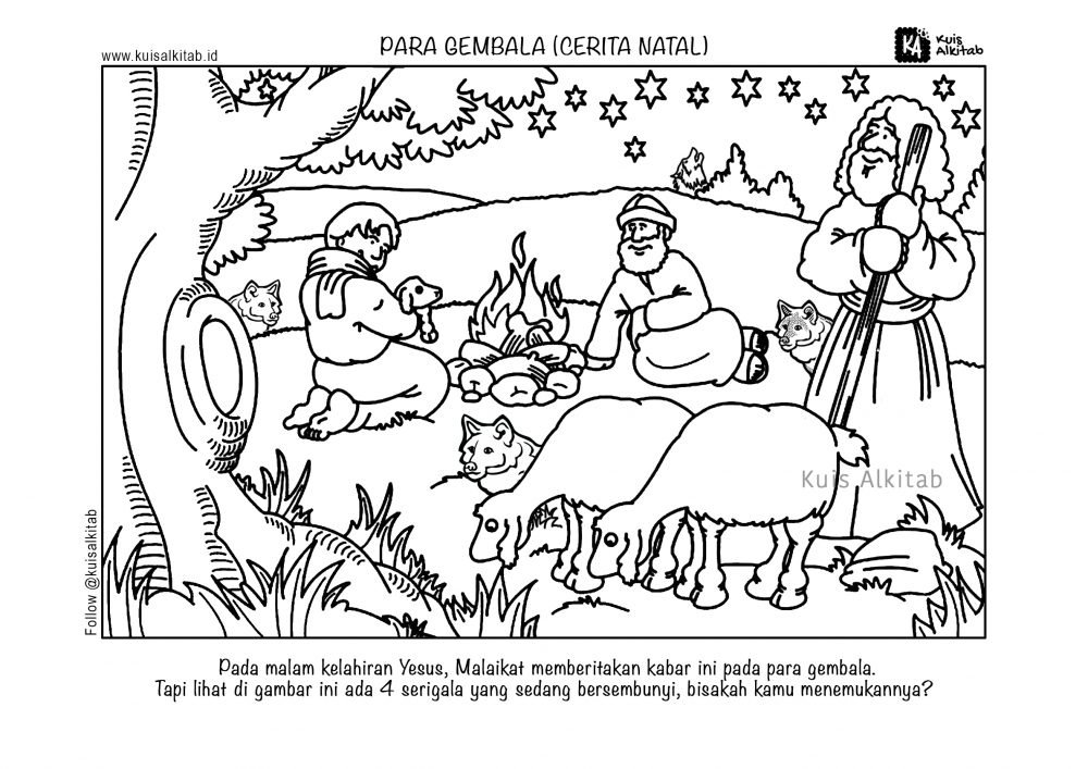 Cari Gambar Tersembunyi Para Gembala - Kuis Alkitab